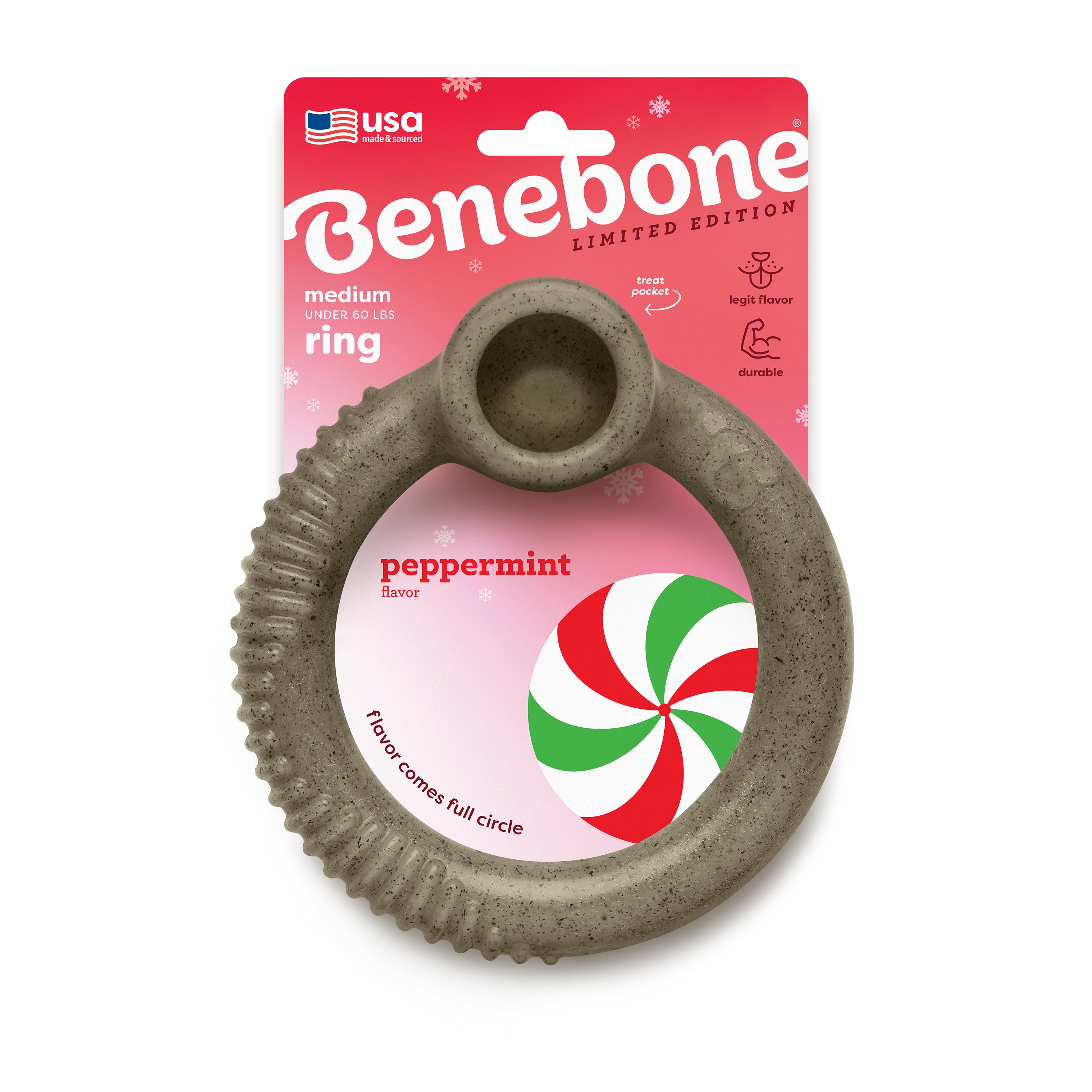 Peppermint Ring | Benebone: Durable Dog Chew Toys Made in the USA